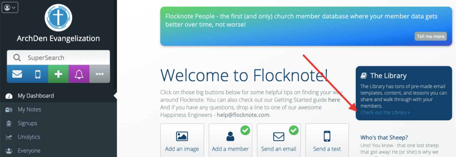 How to use the Flocknote Library | Mission Support