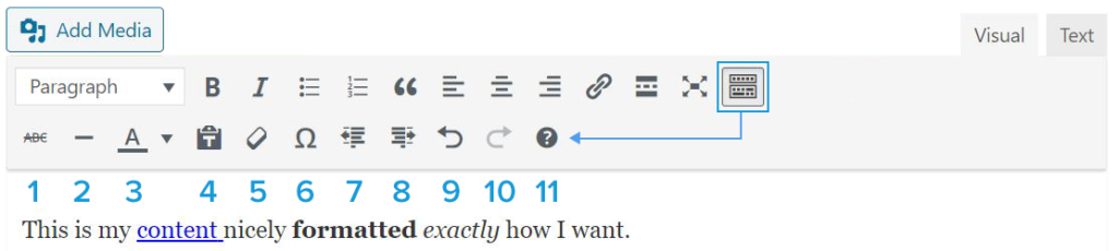 Using the Visual Editor | Mission Support